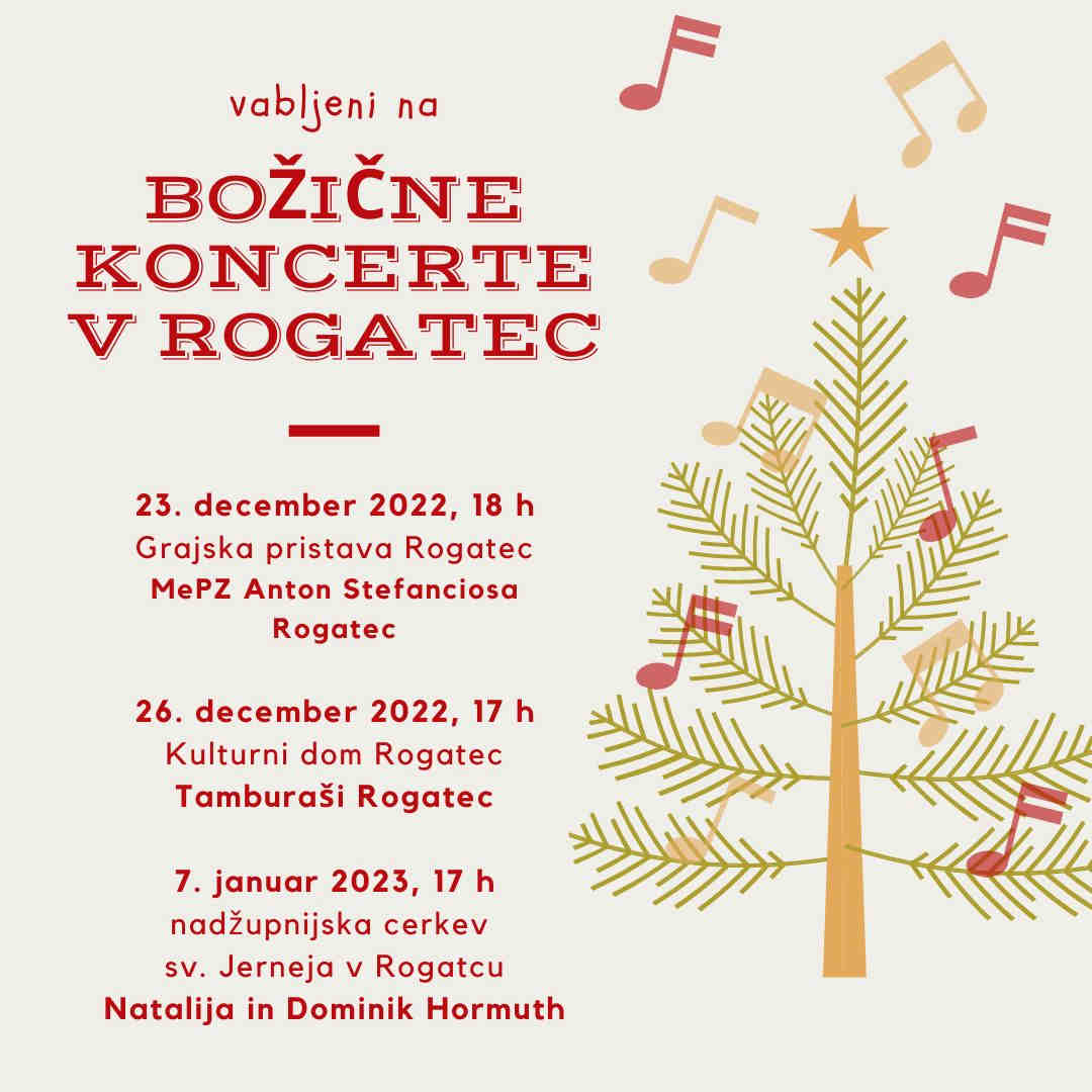 Božični koncerti v Rogatcu - Rogatec